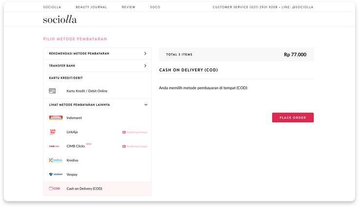 How To Pay - Sociolla
